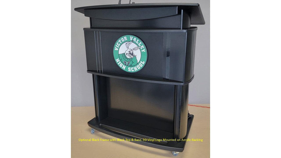 Height Adjustable Podium Aluminum Motorized Accessible Lectern ...