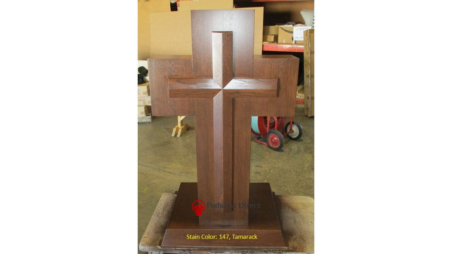 Church Wood Cross Pulpit No. A-2 – Podiums Direct