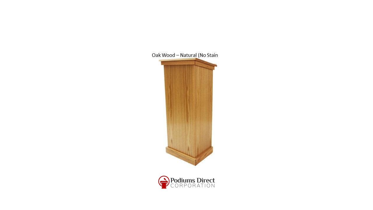 Non Sound Lectern FPL245 Full Pedestal – Podiums Direct