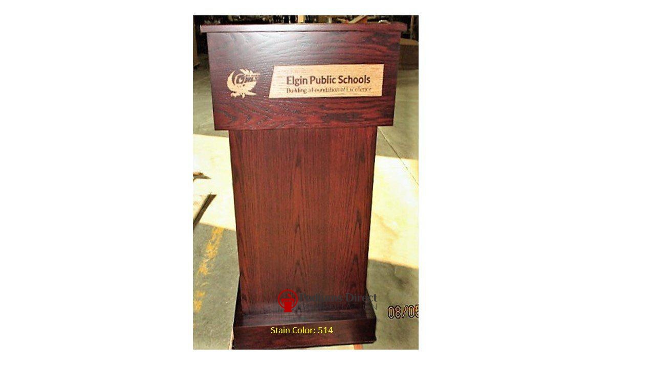 Handcrafted Solid Hardwood Lectern Conquest – Podiums Direct