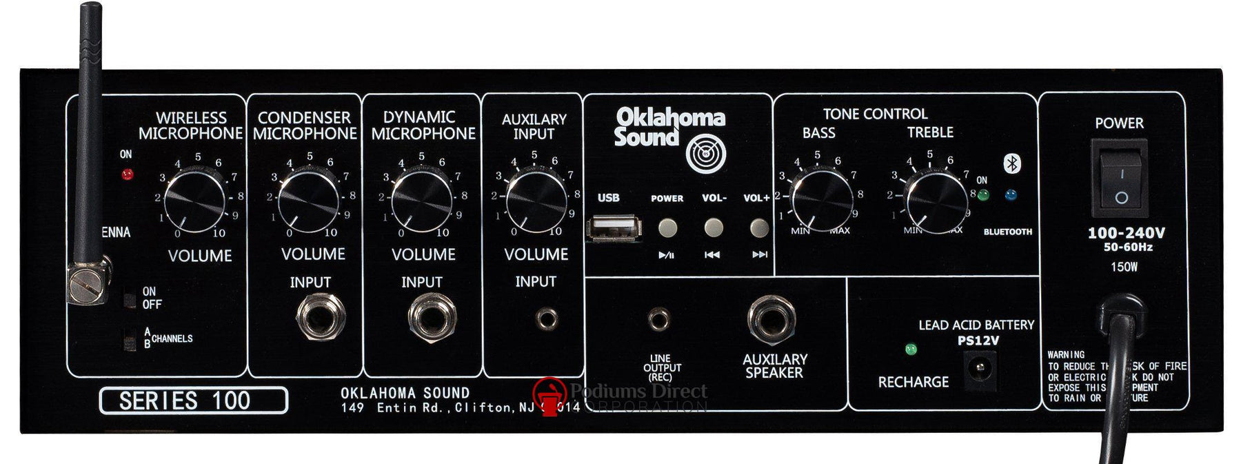 Sound Lectern 800X Oklahoma Sound "The Orator" Fixed Height – Podiums ...