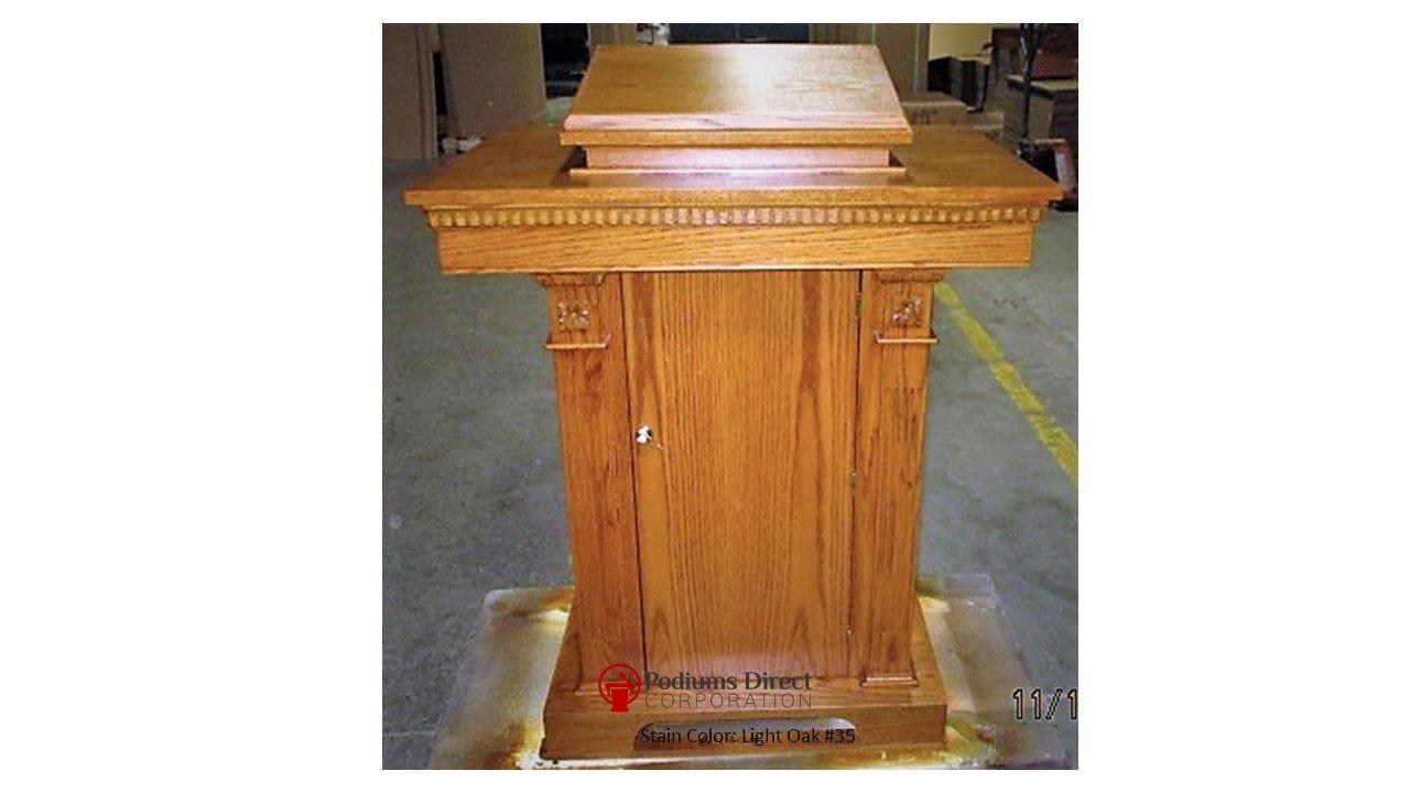 Church Wood Pulpit Pedestal NO 8201 – Podiums Direct