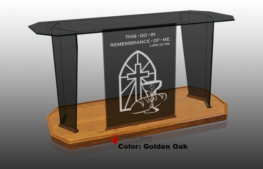 Glass Communion Table NC41/NC41G Prestige Elegance – Podiums Direct