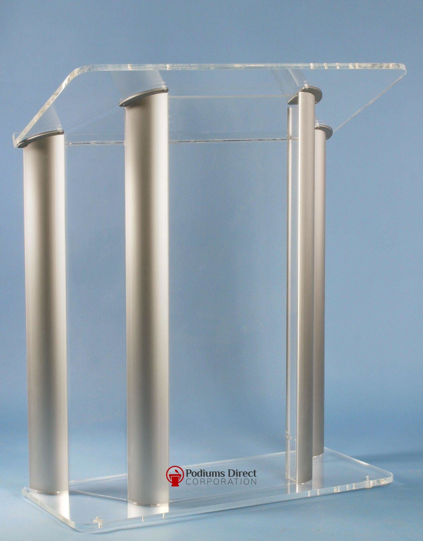 Contemporary Acrylic and Aluminum Podium Large Alumacrylic – Podiums Direct