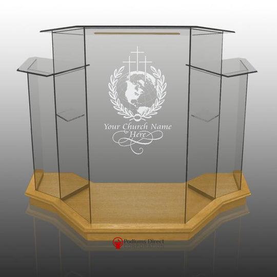 Church Pulpit Set NC1Prestige Winged. – Podiums Direct