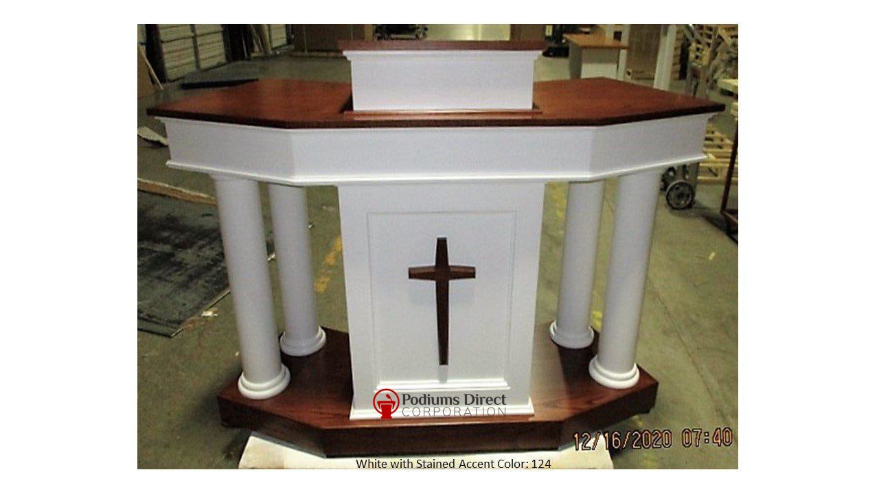 Church Wood Pulpit Custom No. 810. – Podiums Direct