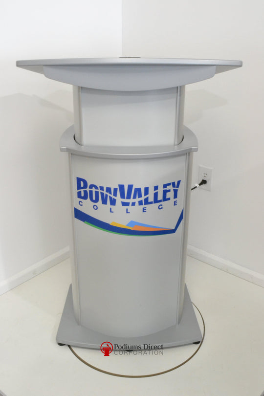 Height Adjustable Podium Aluminum Motorized. – Podiums Direct