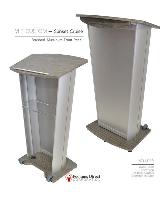 Contemporary Lectern and Podium VH1 Custom Aluminum Lectern.#N ...