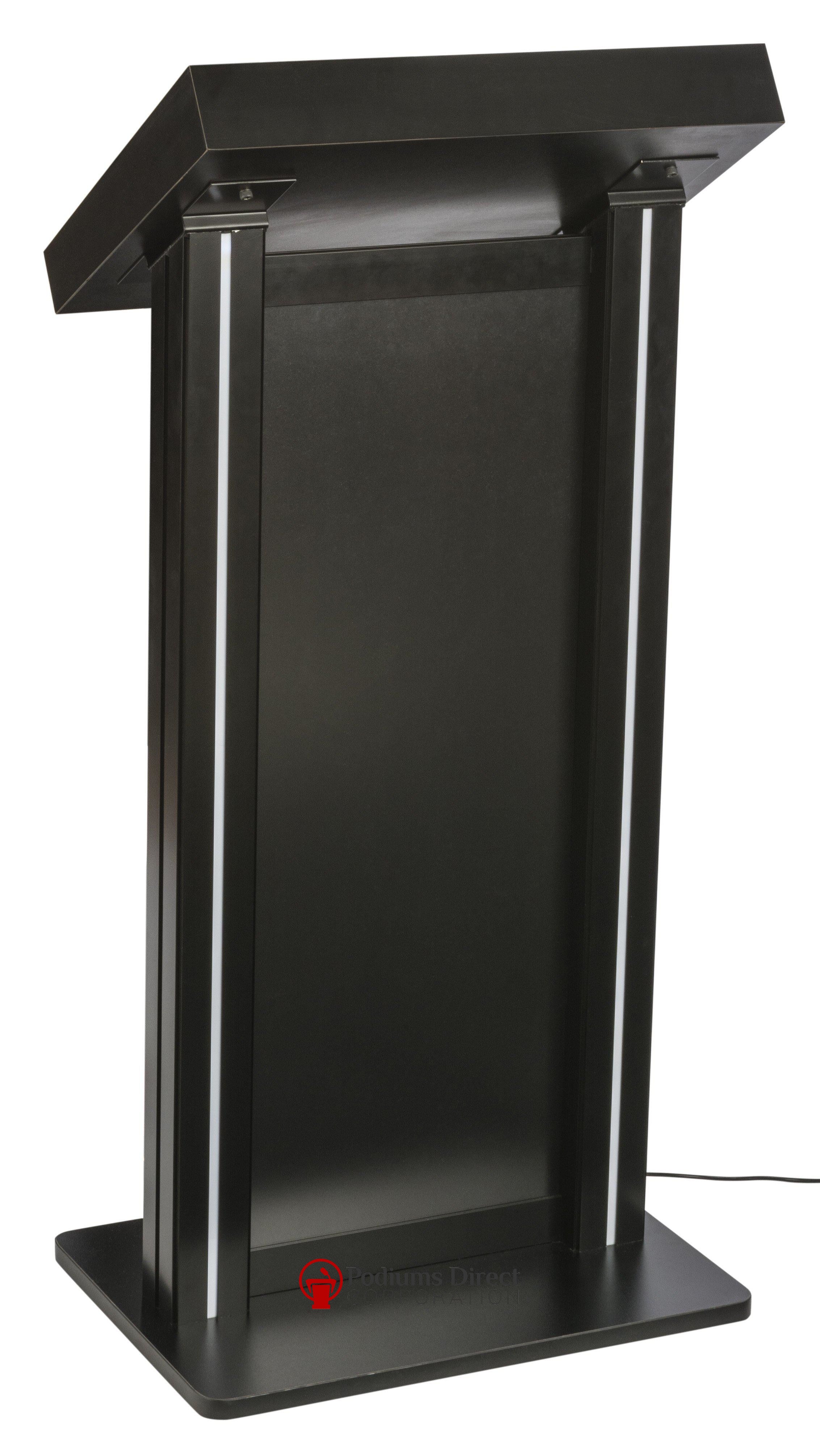 Contemporary Lectern and Podium With Vertical Down Post LED Lighting ...